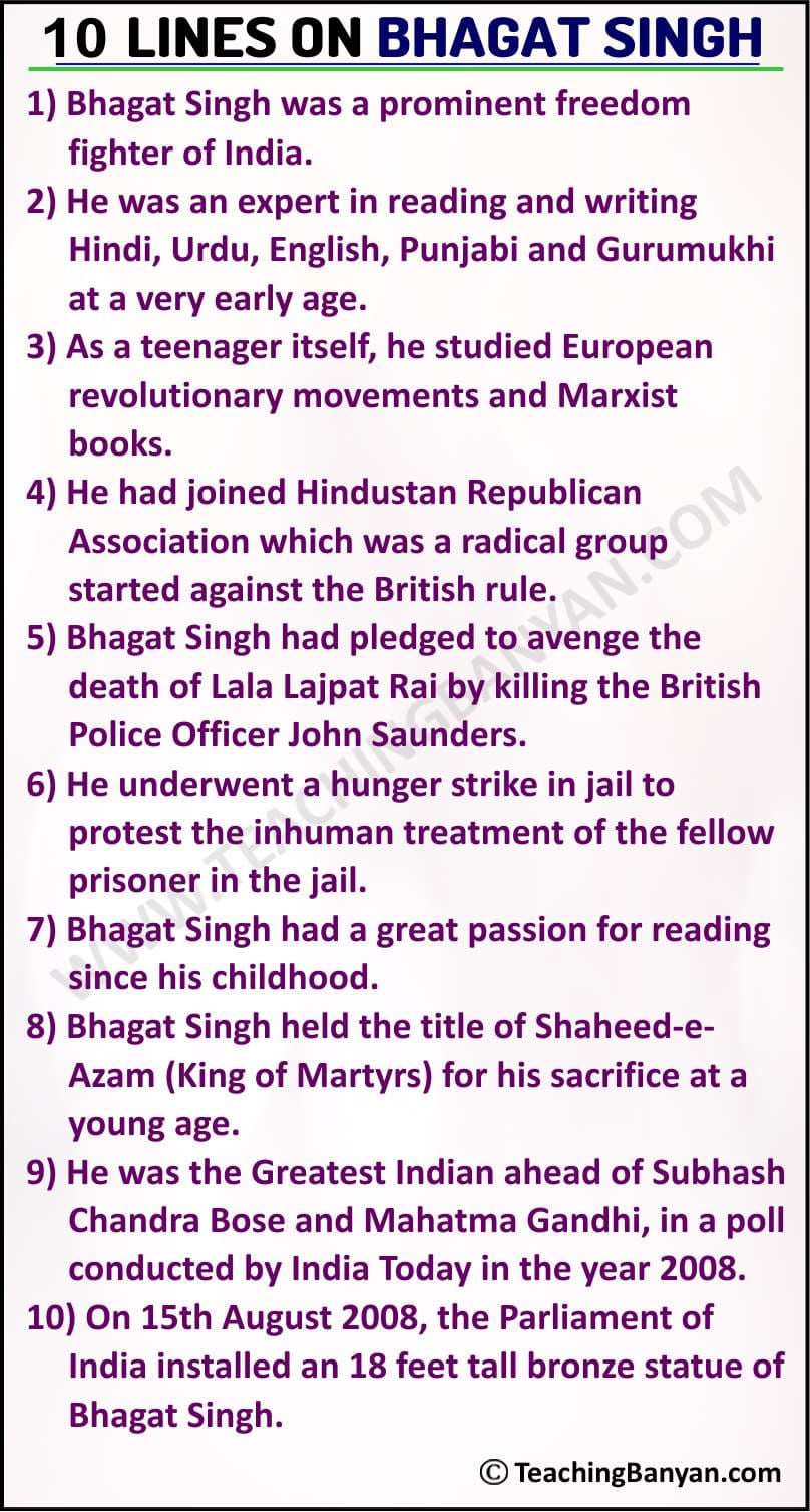 10-lines-on-bhagat-singh - TeachingBanyan.com 10-lines-on-bhagat-singh - TeachingBanyan.com